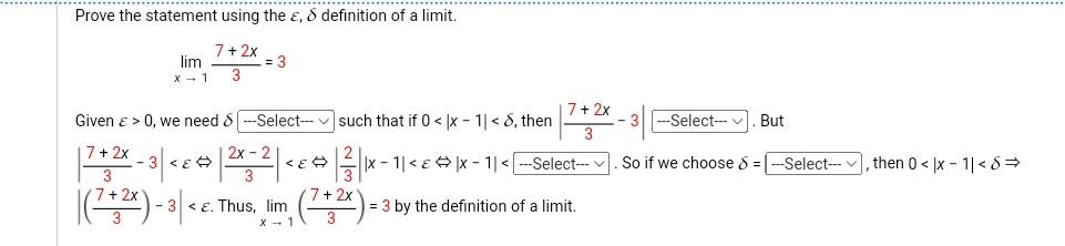 Solved Prove the statement using the E, & definition of a | Chegg.com