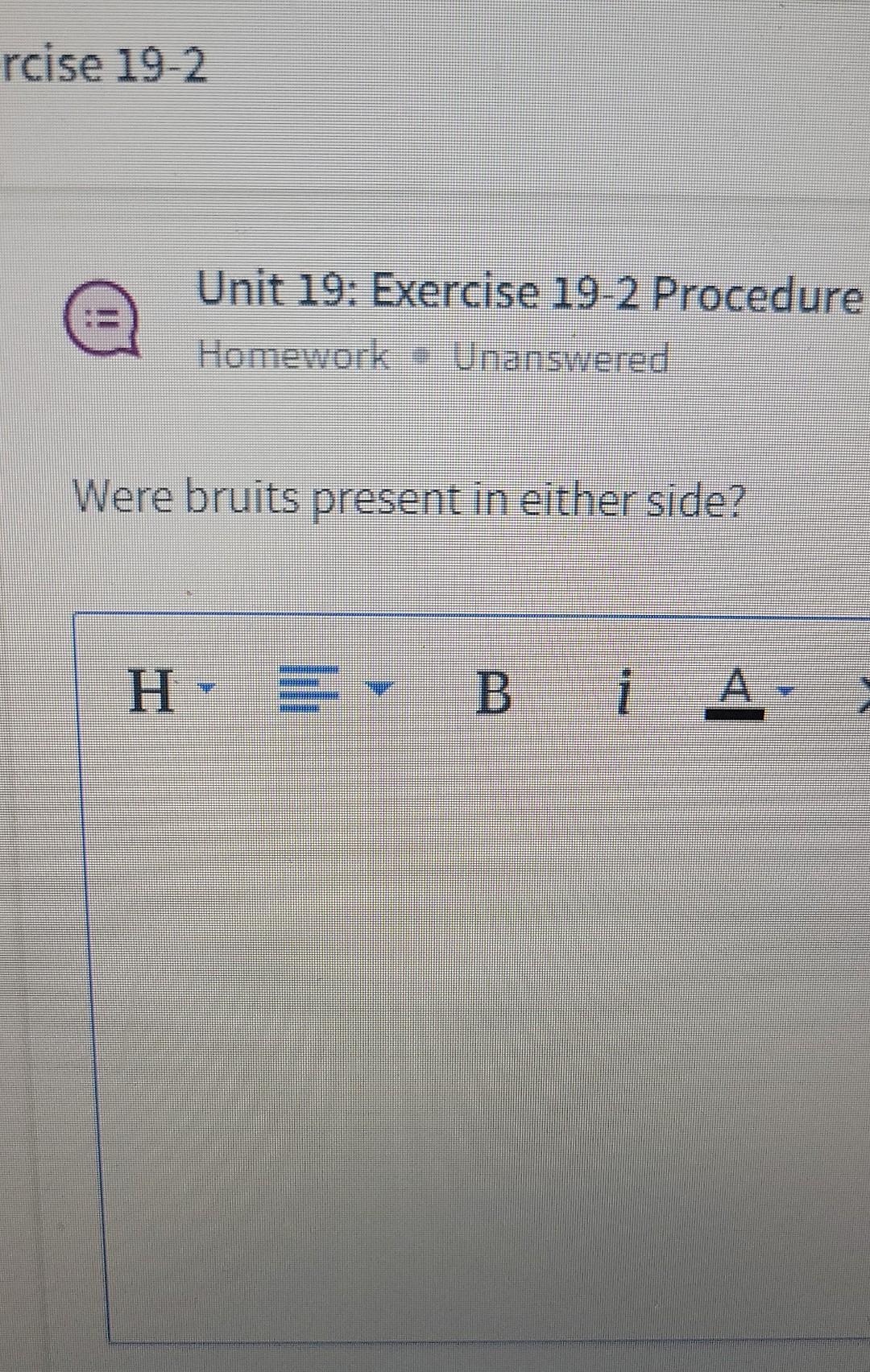 Solved rcise 19-2 Unit 19: Exercise 19-2 Procedure = | Chegg.com