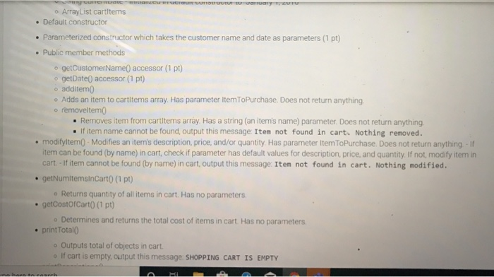 Solved 7.24 Lab 14b: Online shopping cart (continued) Note: | Chegg.com