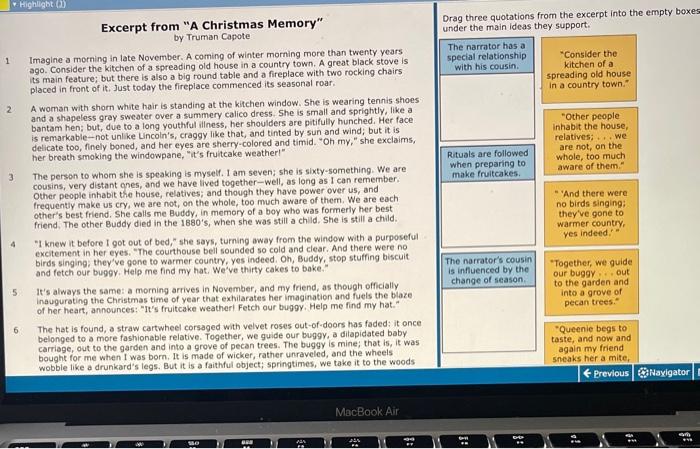 Solved GED Ready® -RLA - Naquime Fofana Highlight () Which | Chegg.com