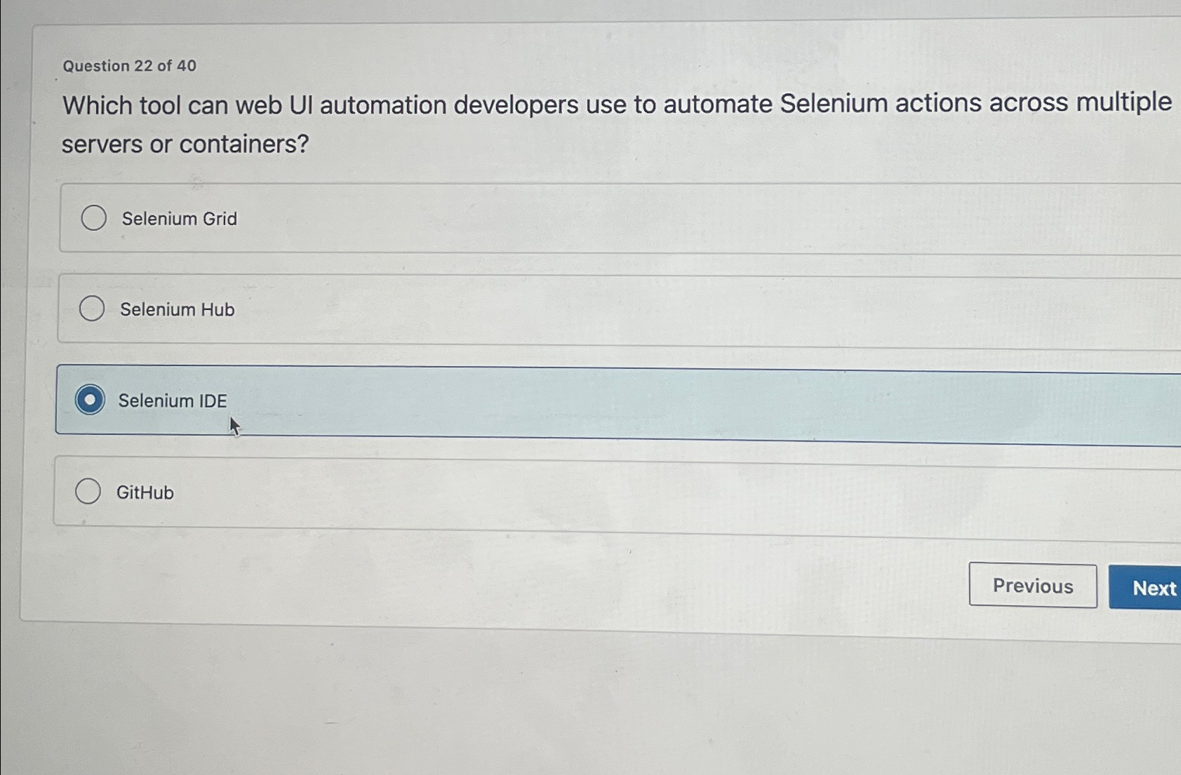 Solved Question 22 ﻿of 40Which tool can web UI automation | Chegg.com
