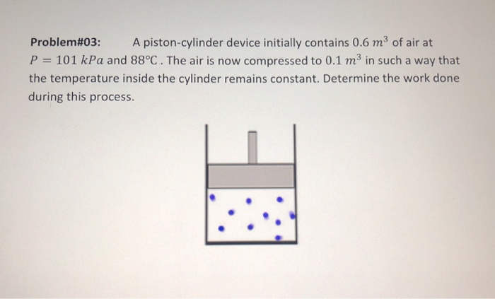Solved Problem#03: A piston-cylinder device initially | Chegg.com