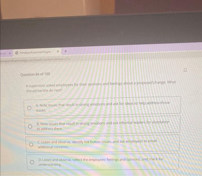 Solved A supervisor's decision in a grey area is likely | Chegg.com