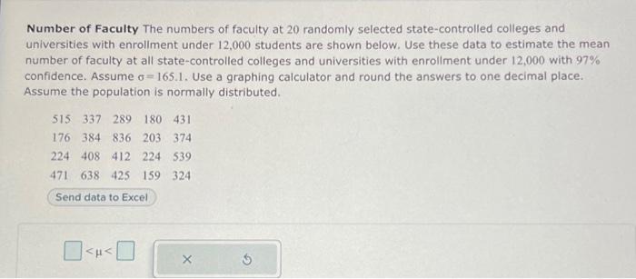 Solved Number of Faculty The numbers of faculty at 20 | Chegg.com