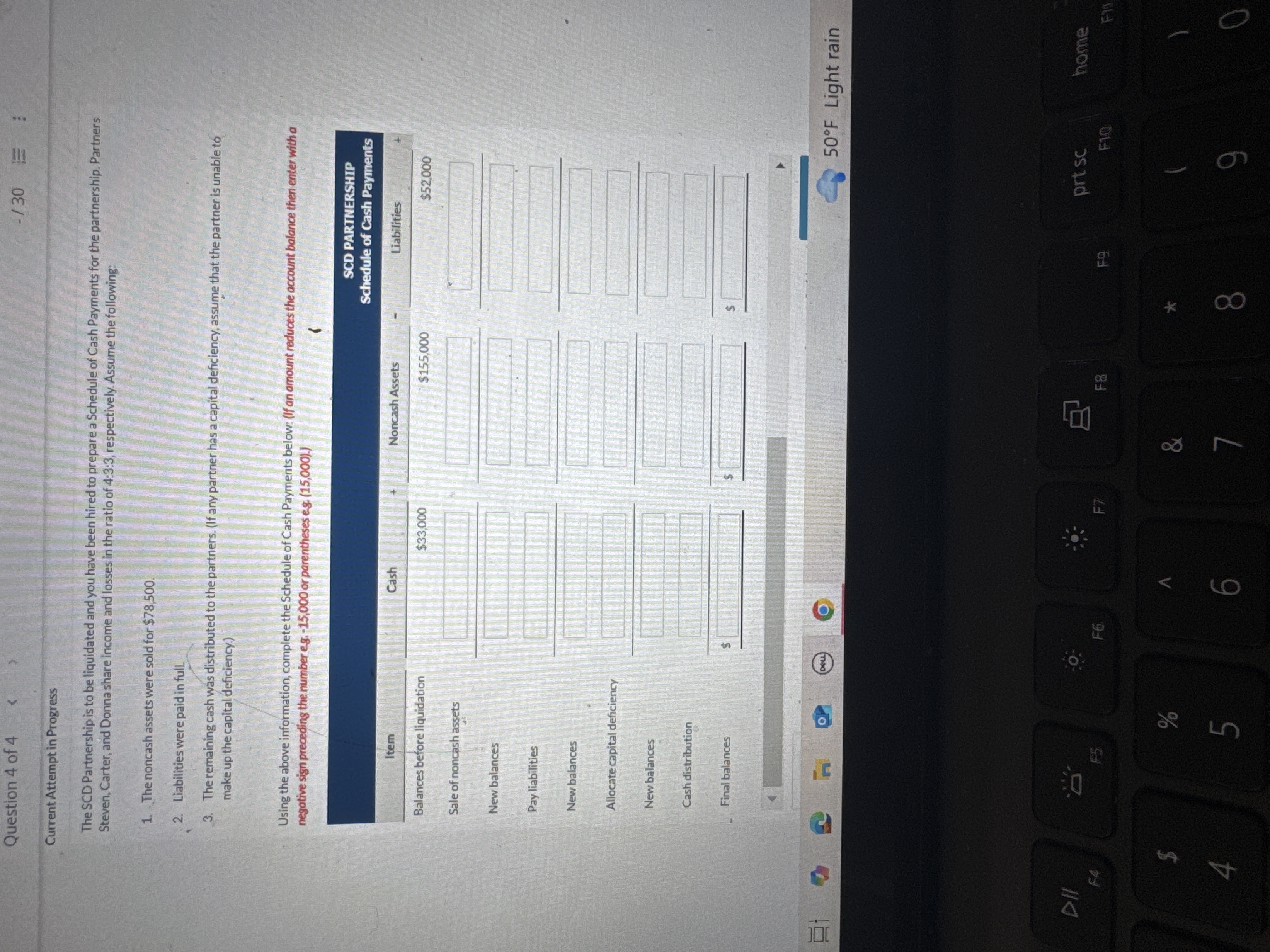 Solved Question 4 ﻿of 4 \( -130 \) ﻿Current Attempt in | Chegg.com
