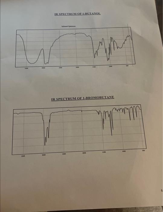 Solved IR SPECTRUM OF 1-BUTANOL w IR SPECTRUM OF | Chegg.com