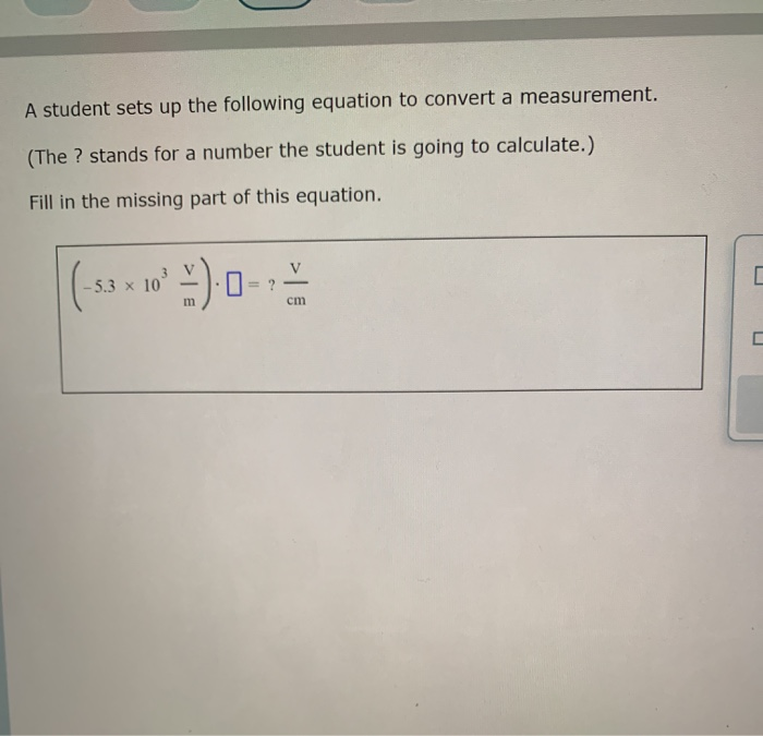Solved A student sets up the following equation to convert a | Chegg.com