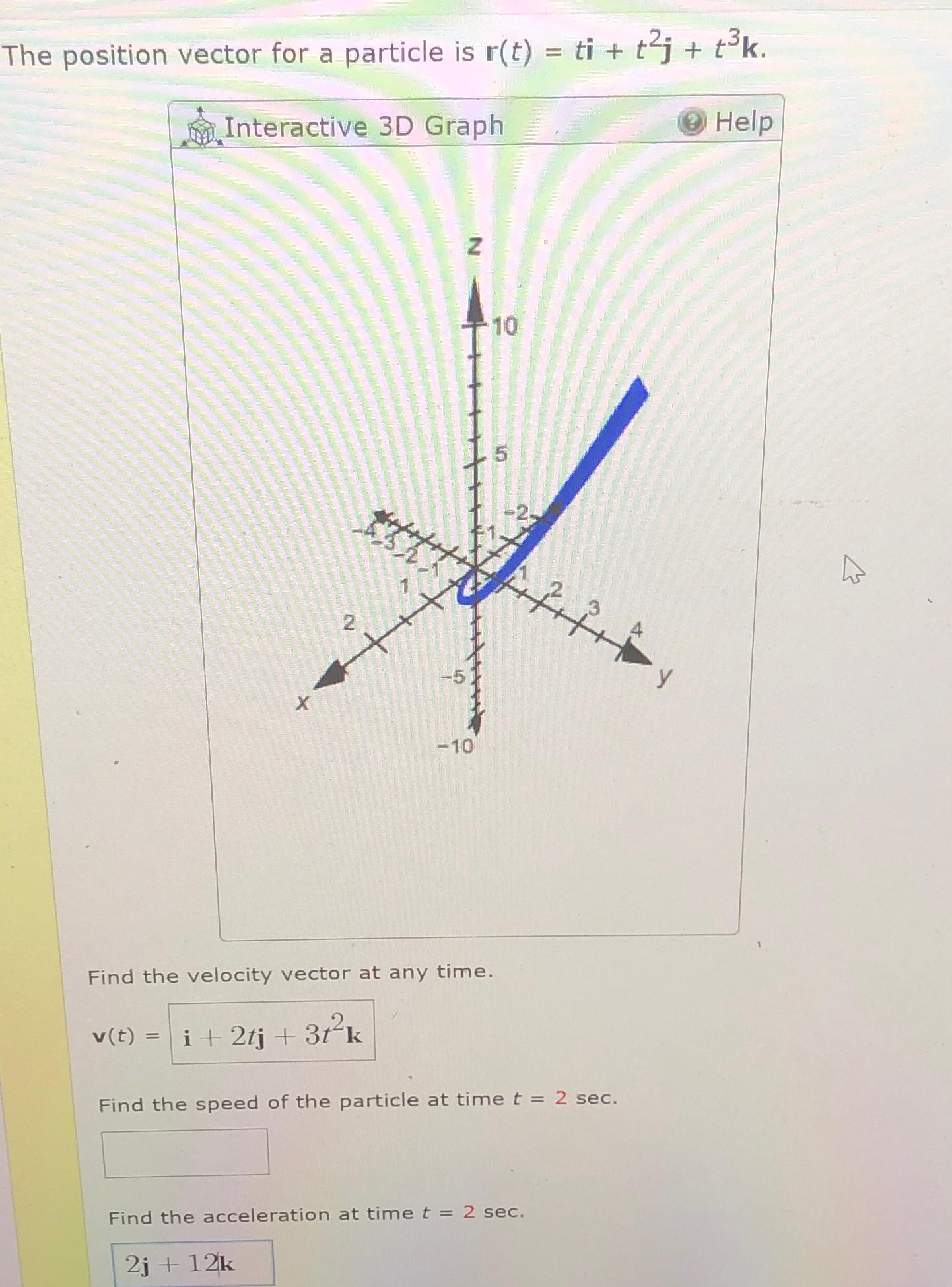 Solved The position vector for a particle is | Chegg.com
