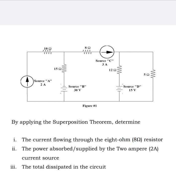 Solved By applying the Superposition Theorem, determine i. | Chegg.com