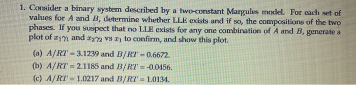 1. Consider a binary system described by a | Chegg.com