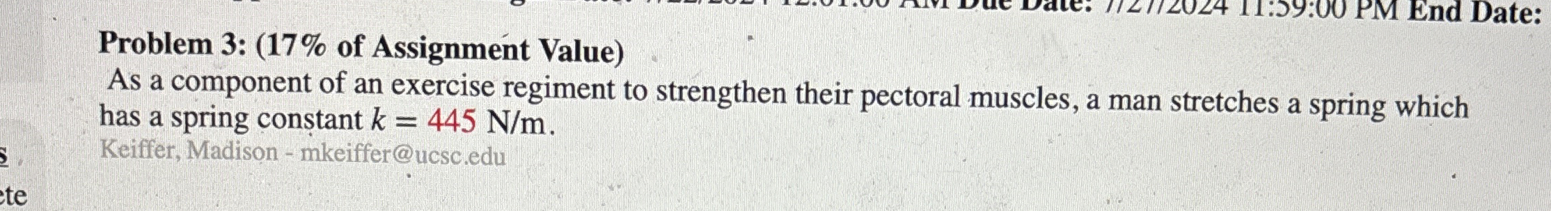 Solved Problem 3: (17% ﻿of Assignment Value)As a component | Chegg.com