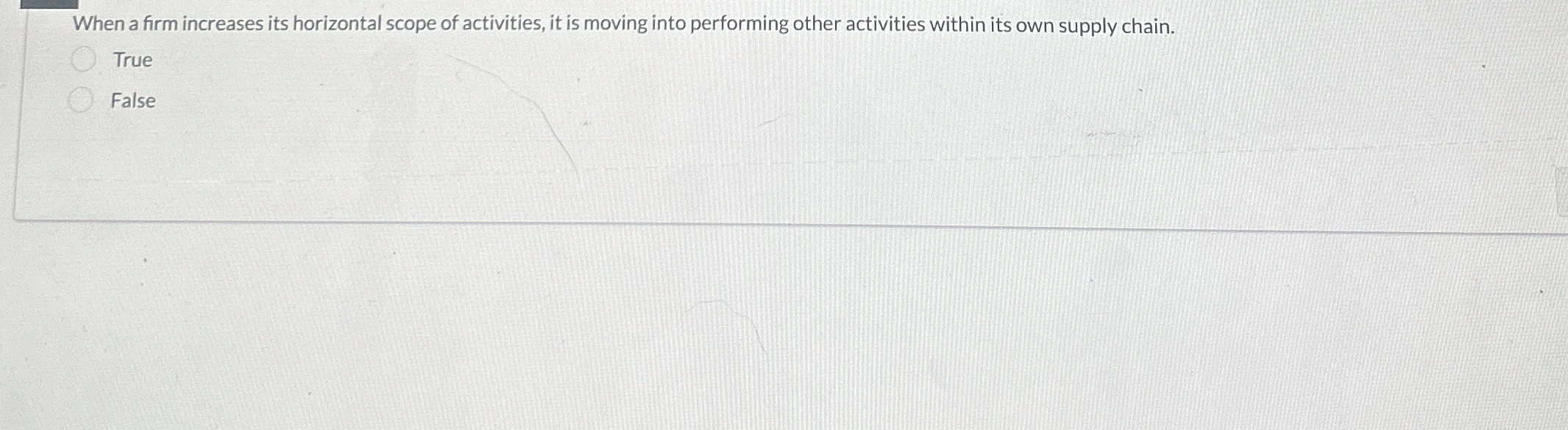 Solved When a firm increases its horizontal scope of | Chegg.com