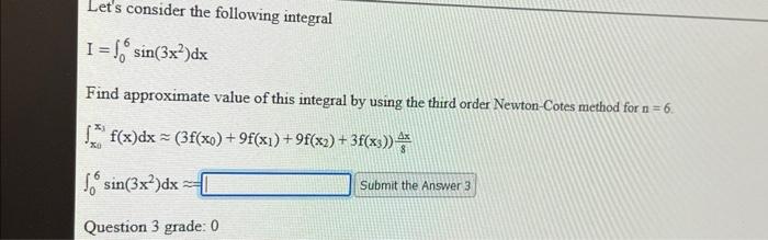 Solved Let's consider the following integral \\[ | Chegg.com