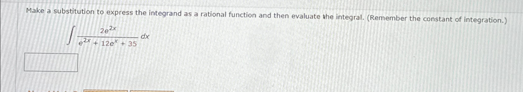 Solved Make a substitution to express the integrand as a | Chegg.com