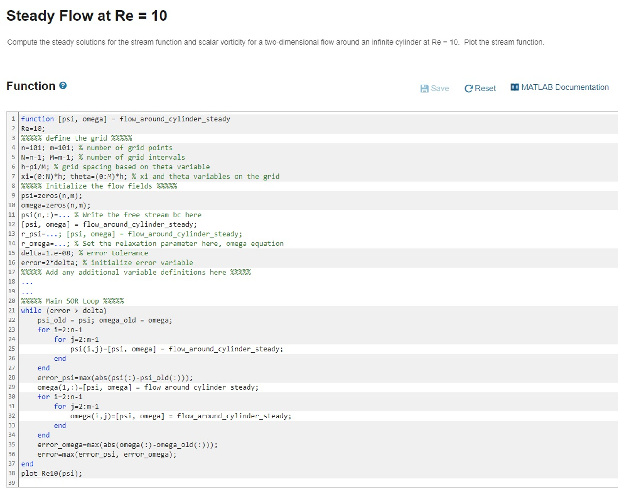 Solved Compute the steady solutions for the stream function | Chegg.com