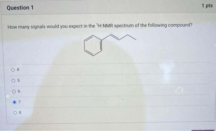 Solved How many signals would you expect in the 1H NMR | Chegg.com