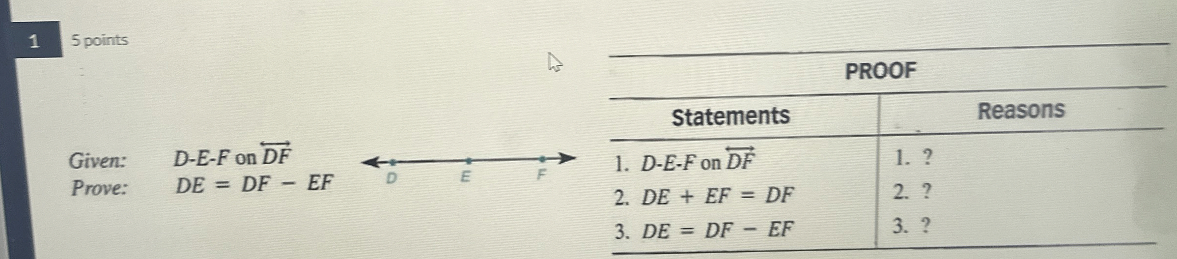 Solved 1 ﻿Provide the missing statements and reasons5 | Chegg.com