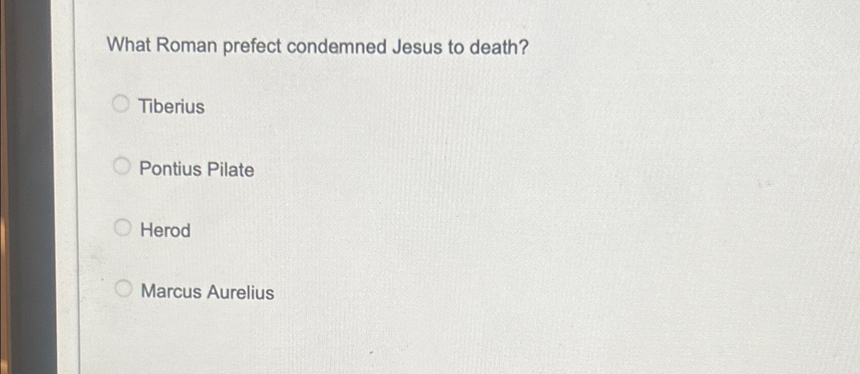 Solved What Roman prefect condemned Jesus to | Chegg.com