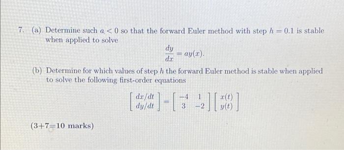 Solved 7. (a) Determine such a