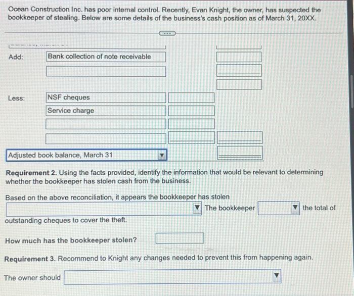 Solved allow the bookkeeper to continue the duties. assign | Chegg.com