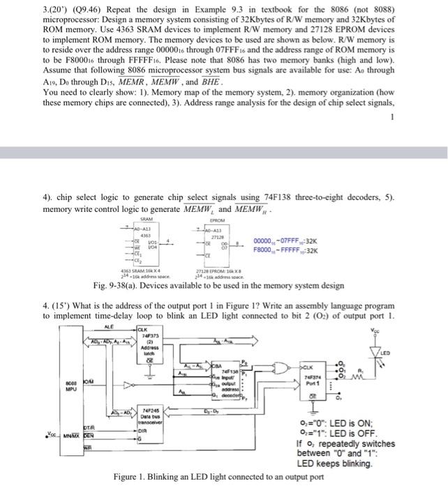Solved 3.(20') (Q9.46) Repeat the design in Example 9.3 in | Chegg.com
