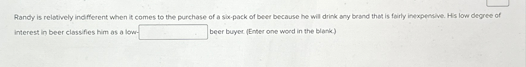 Solved Randy is relatively indifferent when it comes to the | Chegg.com