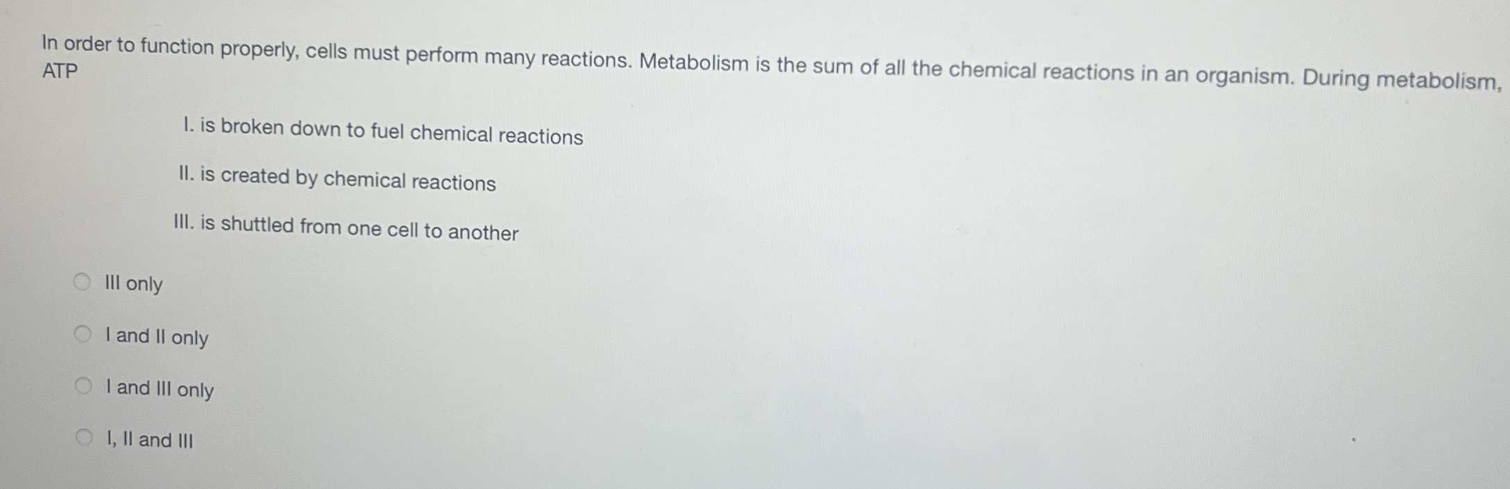 Solved In order to function properly, cells must perform | Chegg.com
