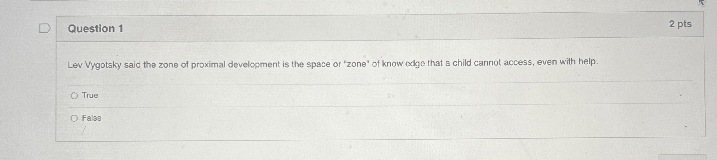 Solved Question 12 ﻿ptsLev Vygotsky said the zone of | Chegg.com