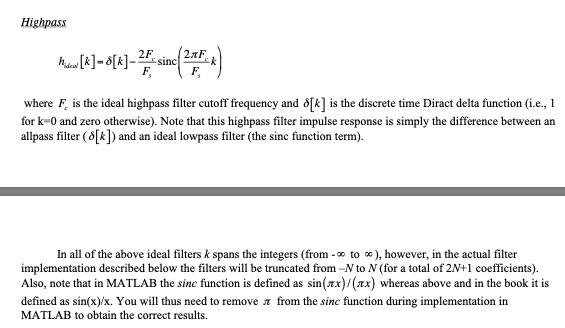 Solved Digital Audio Equalizer The goal of this project is | Chegg.com