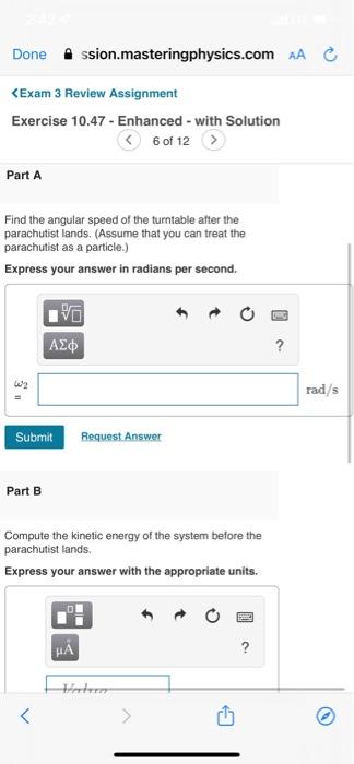 Solved Done ssion.masteringphysics.com AA e Review | Chegg.com