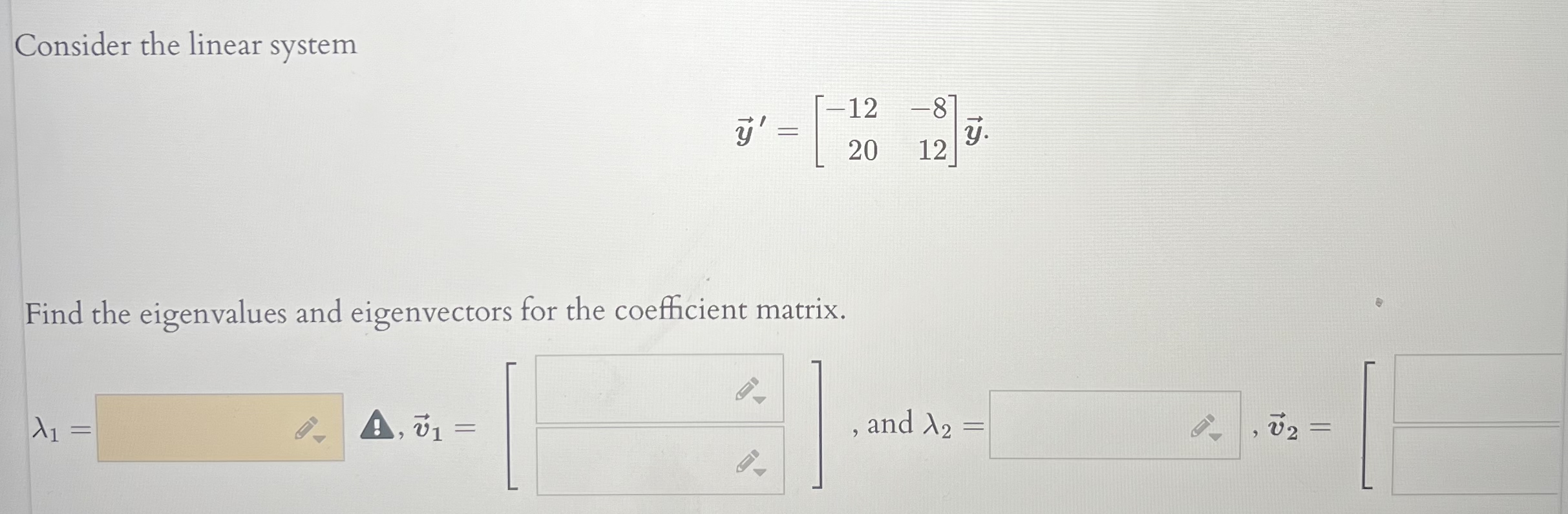 Solved Consider the linear | Chegg.com