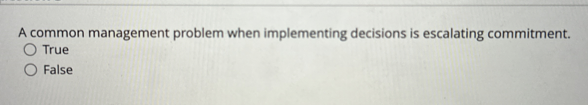 Solved A common management problem when implementing | Chegg.com