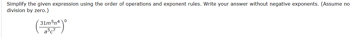Solved Simplify the given expression using the order of | Chegg.com