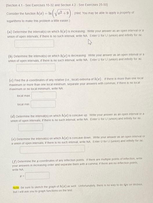 Solved Section 4.1. See Exercises 15-32 and Section 4 2 - | Chegg.com