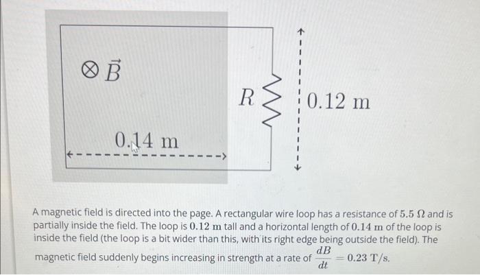 Solved A magnetic field is directed into the page. A | Chegg.com