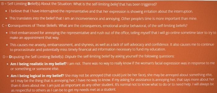 Instructions: Think of an example of a self-limiting | Chegg.com