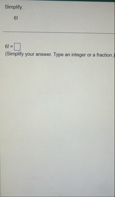 Solved Simplify66≠simplify Your Answer Type An Integer 4065