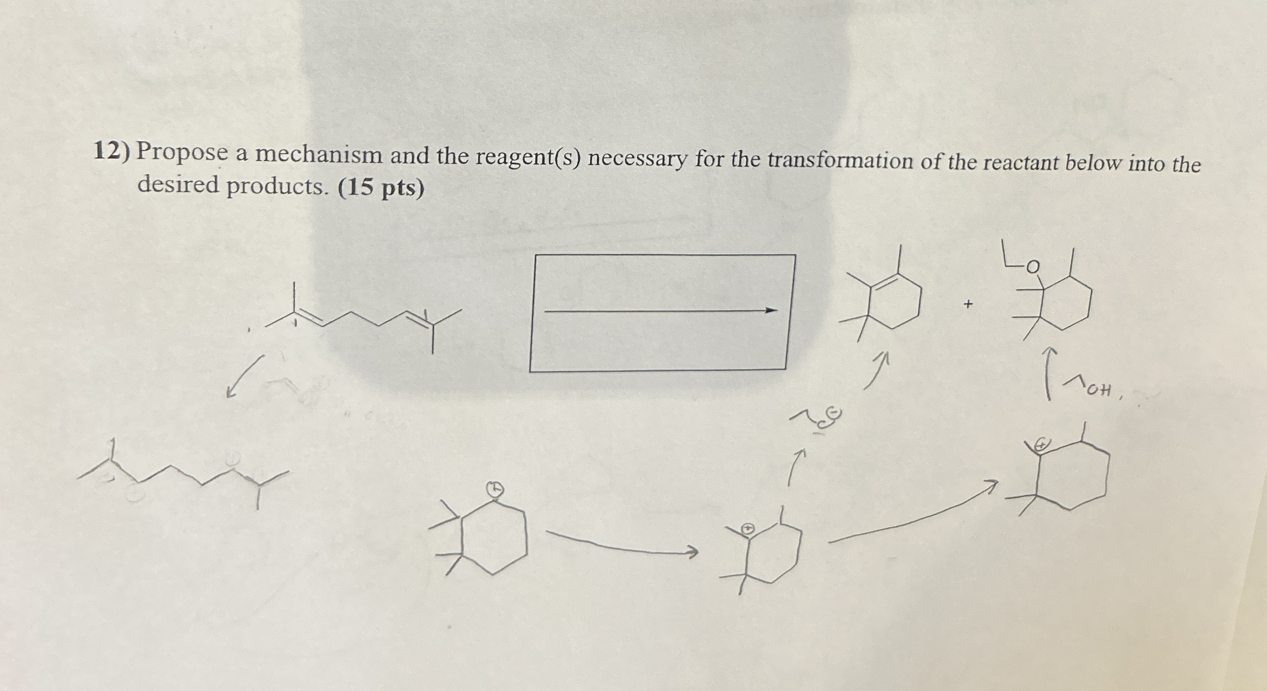 Solved Propose a mechanism and the reagent(s) ﻿necessary for | Chegg.com