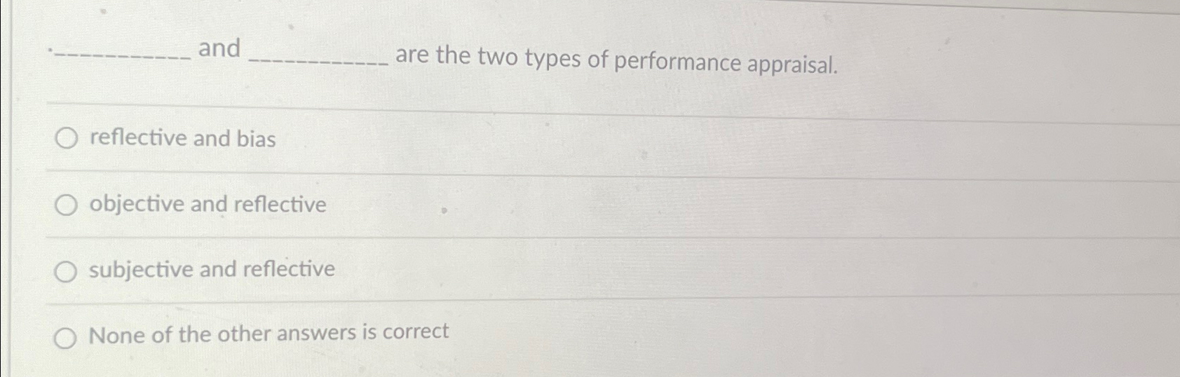 Solved and are the two types of performance | Chegg.com