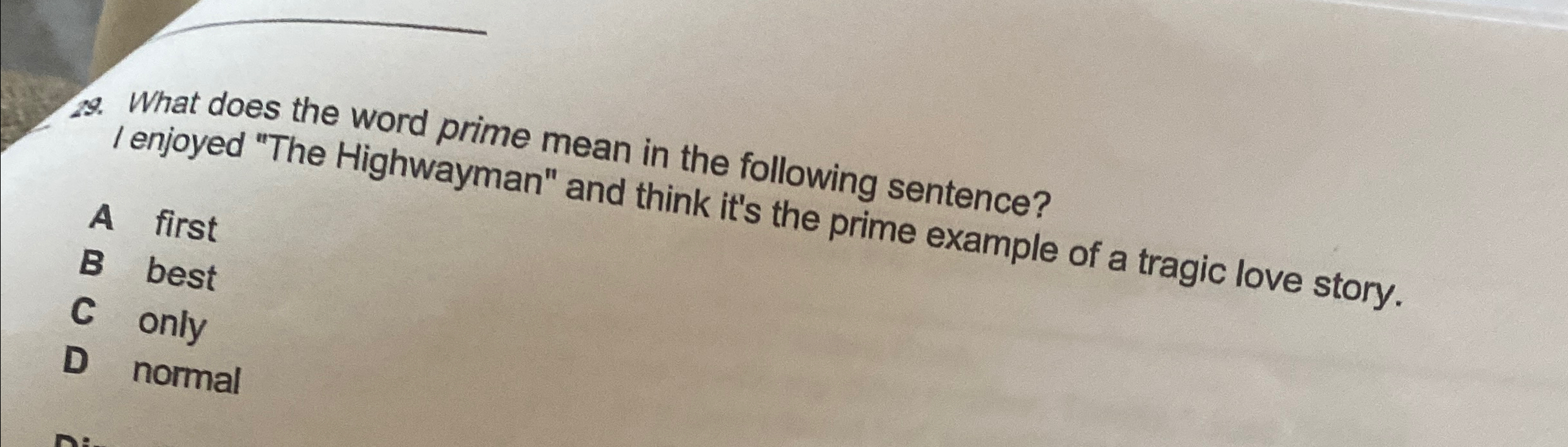 Solved What does the word prime mean in the following | Chegg.com