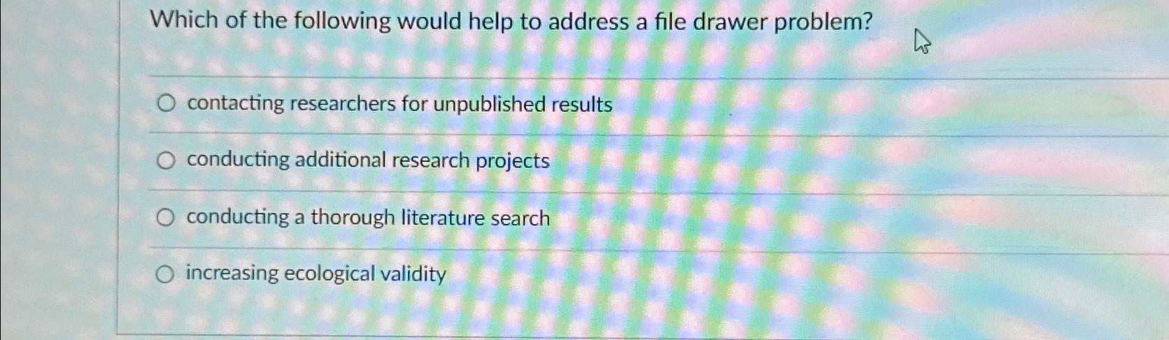 Solved Which of the following would help to address a file | Chegg.com