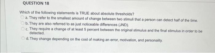 Solved Which of the following statements is TRUE about | Chegg.com