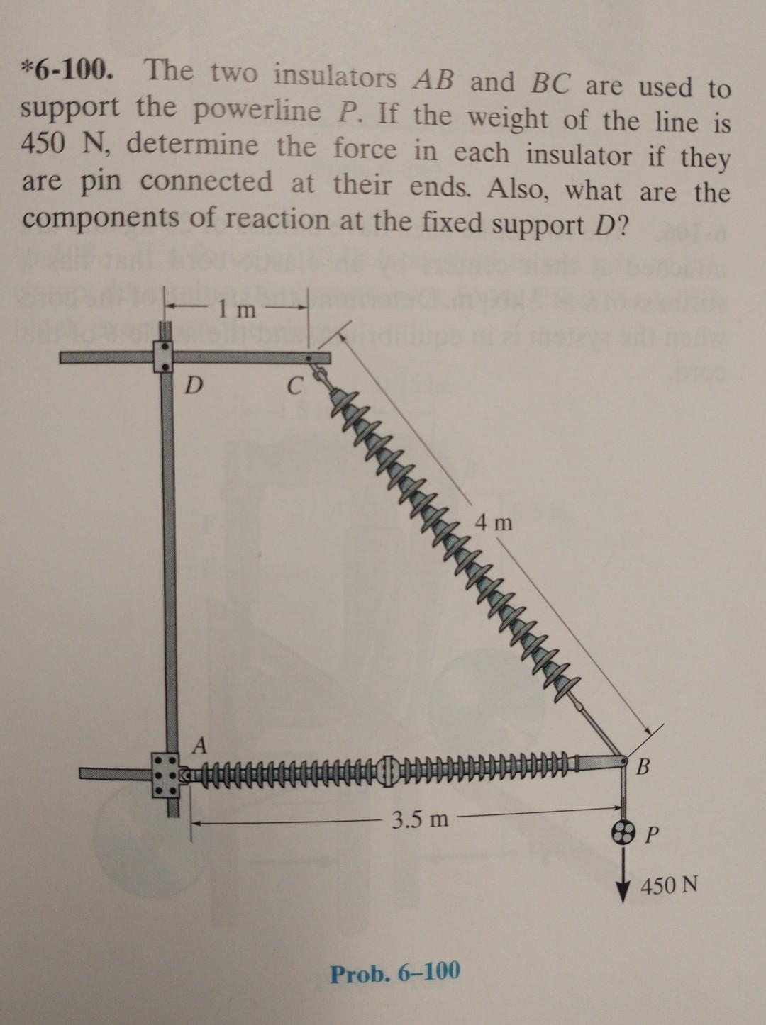 Solved *6-100. The two insulators AB and BC are used to | Chegg.com