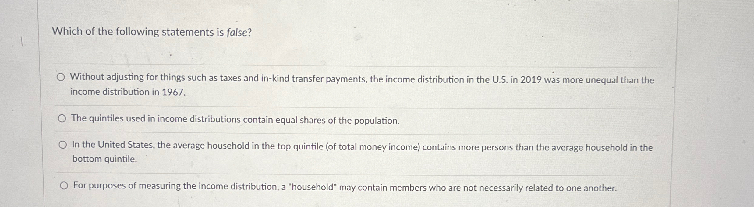 Solved Which of the following statements is false?Without | Chegg.com