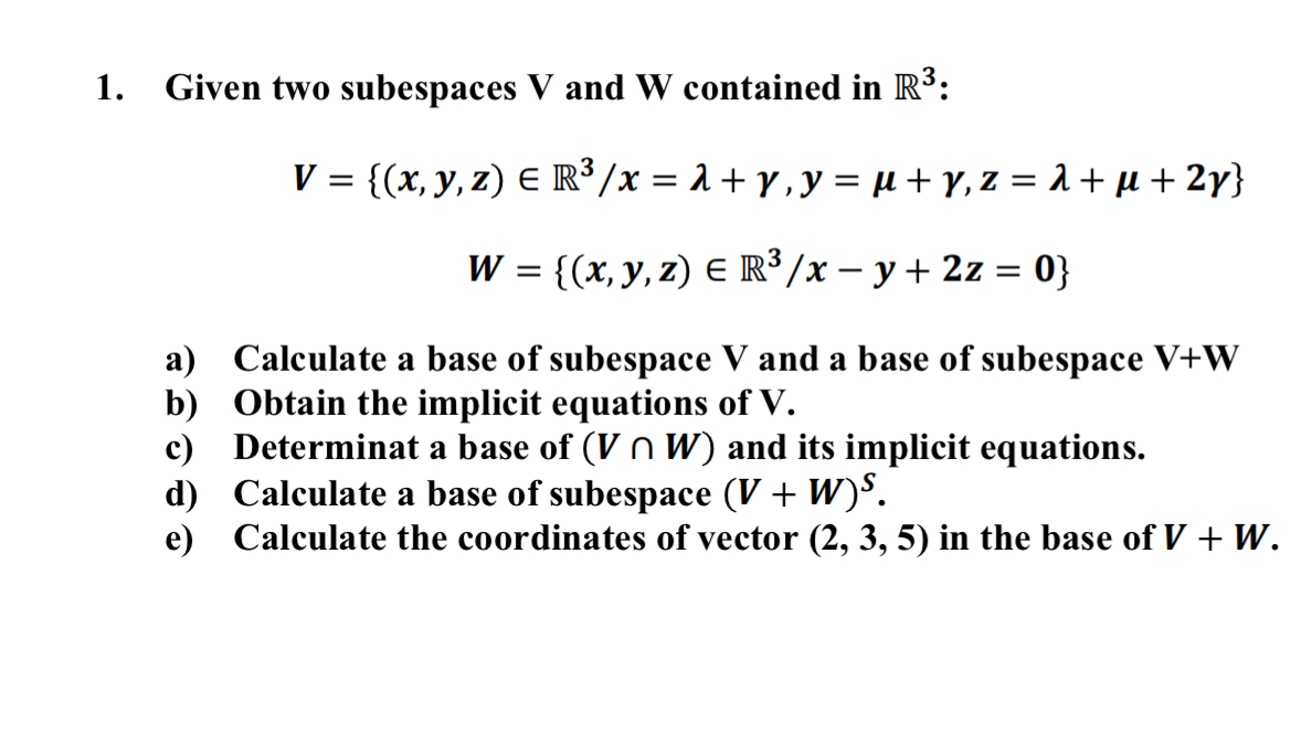 Please write the full solution • ﻿Given two | Chegg.com