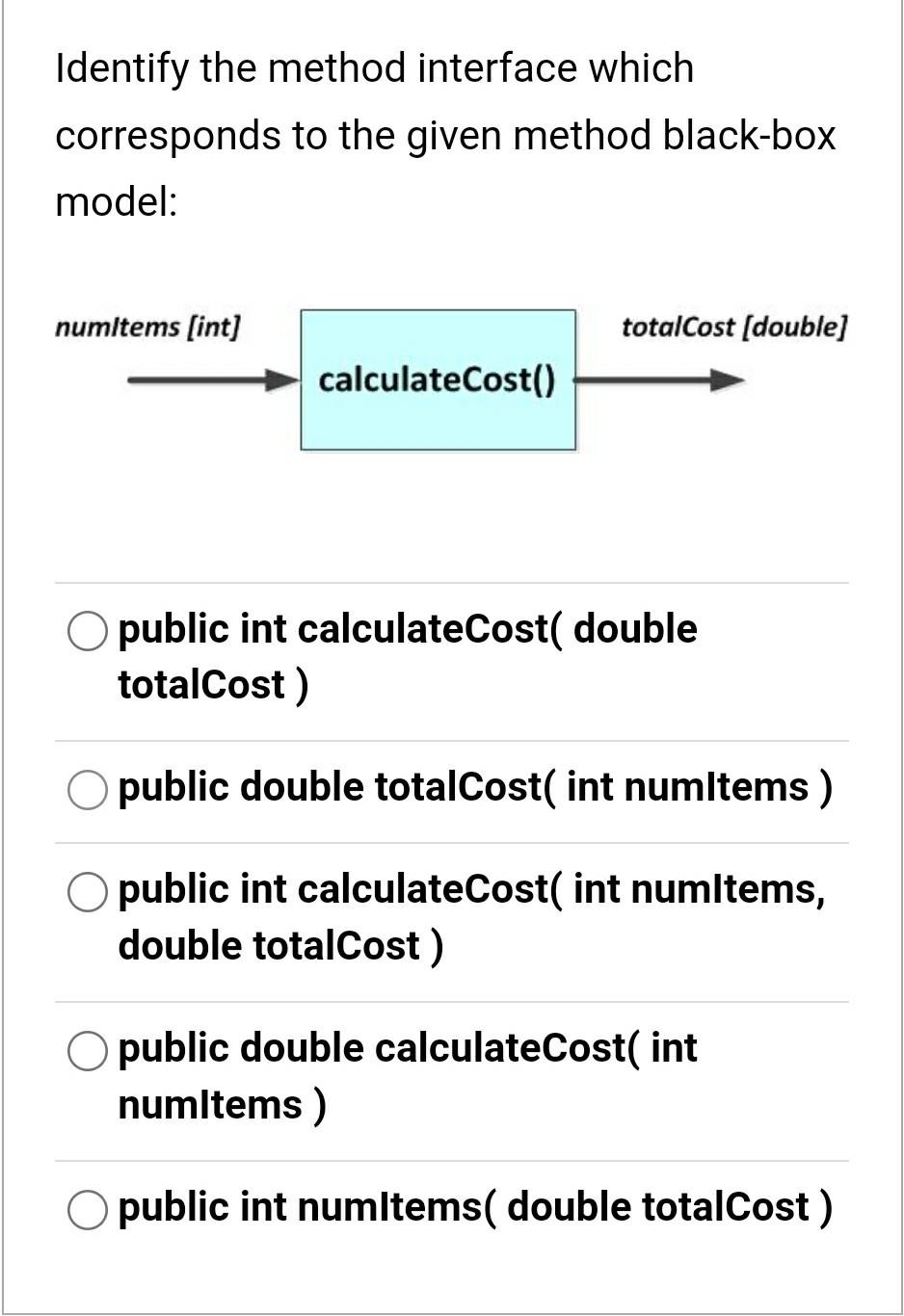 Solved Identify The Method Interface Which Corresponds To 9943
