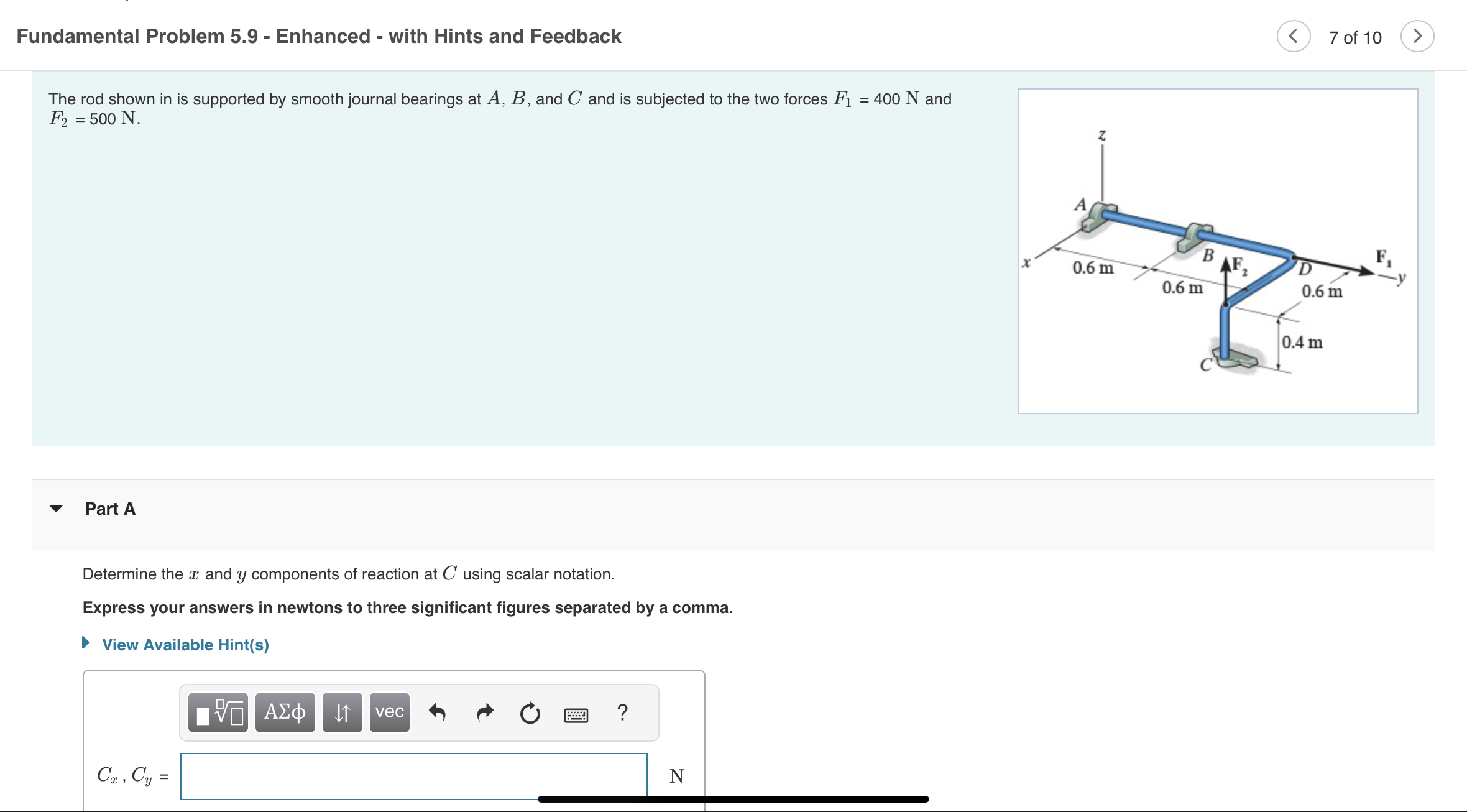 Solved Fundamental Problem 5.9 - ﻿Enhanced - ﻿with Hints and | Chegg.com