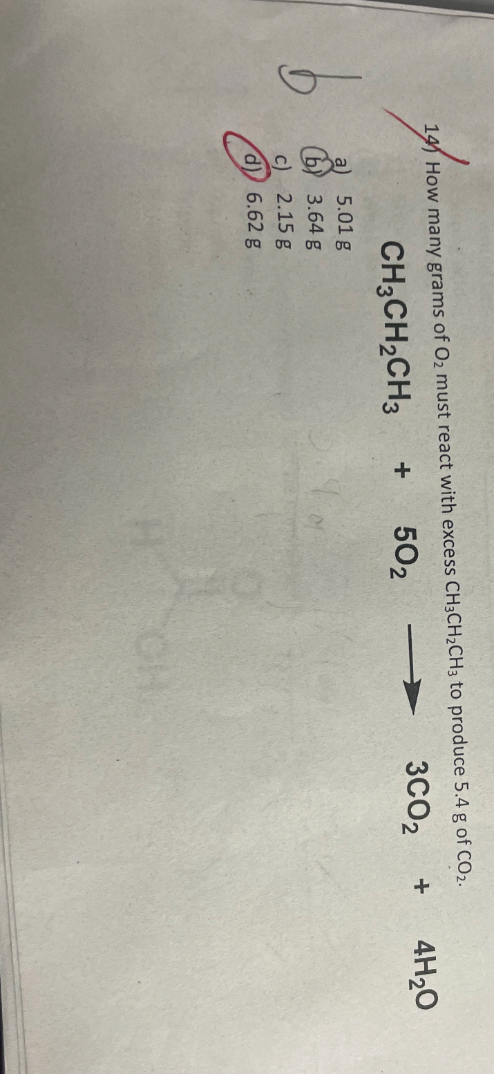Solved How many grams of O2 ﻿must react with excess | Chegg.com