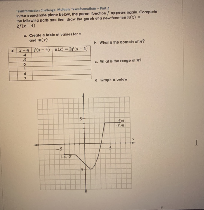 Solved Transformation Challenge: Multiple Transformations - | Chegg.com