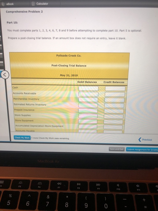 eBook Calculator Comprehensive Problem 2 Part 10: You | Chegg.com
